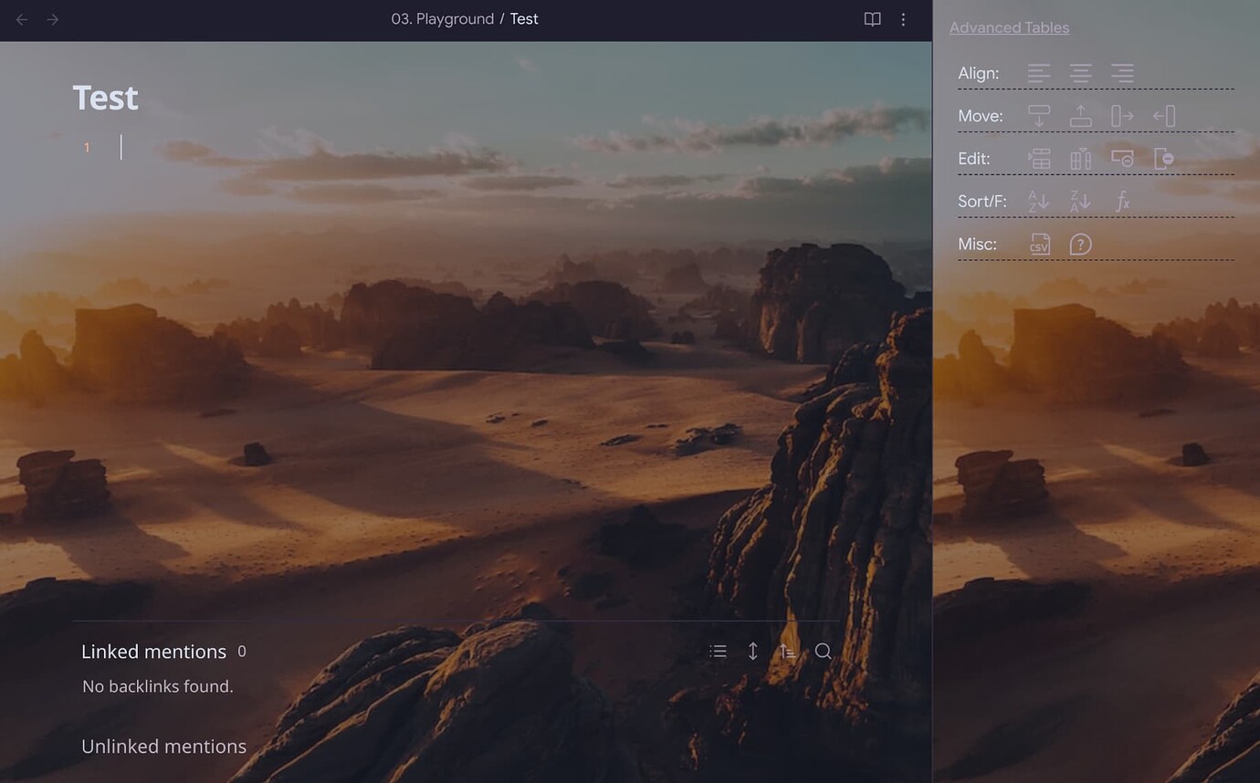 Transparency without blur effect - Custom CSS & Theme Design - Obsidian Forum