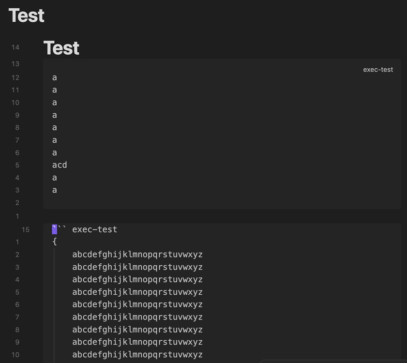 Long markdown code block not fully loaded in Live Preview - Developers & API - Obsidian Forum