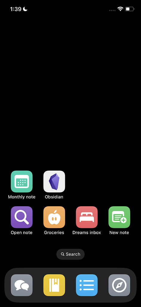 iOS 16 home screen widgets (glances) to Obsidian actions - Share & showcase - Obsidian Forum