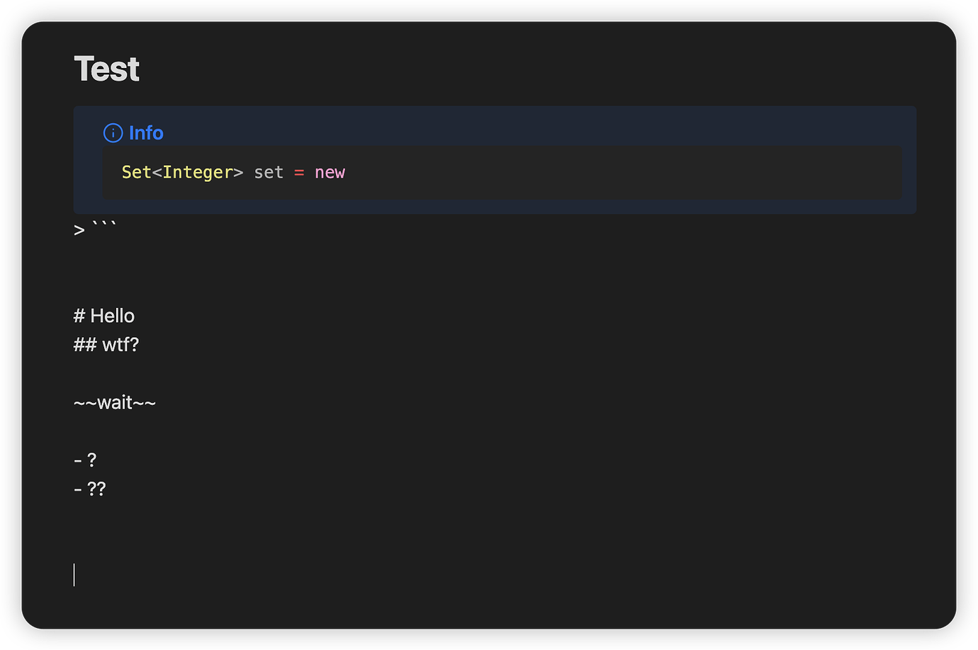 Issues In Using Callout With Code Blocks Bug Graveyard Obsidian Forum