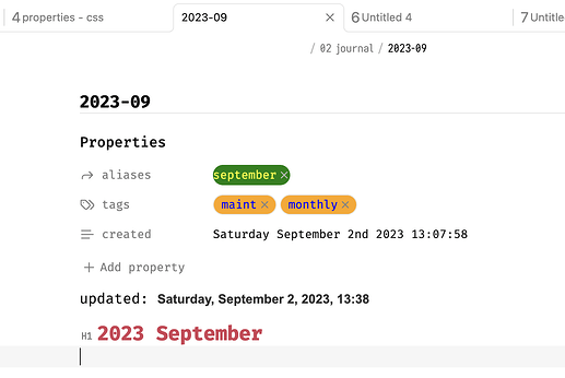 Properties view CSS - The Fall Collection - Share & showcase - Obsidian Forum