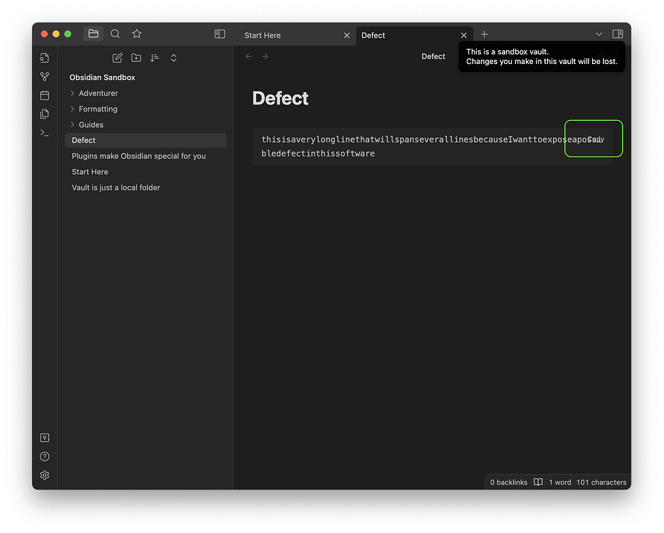 "Copy" button on code block overlaps with content - Bug reports - Obsidian Forum