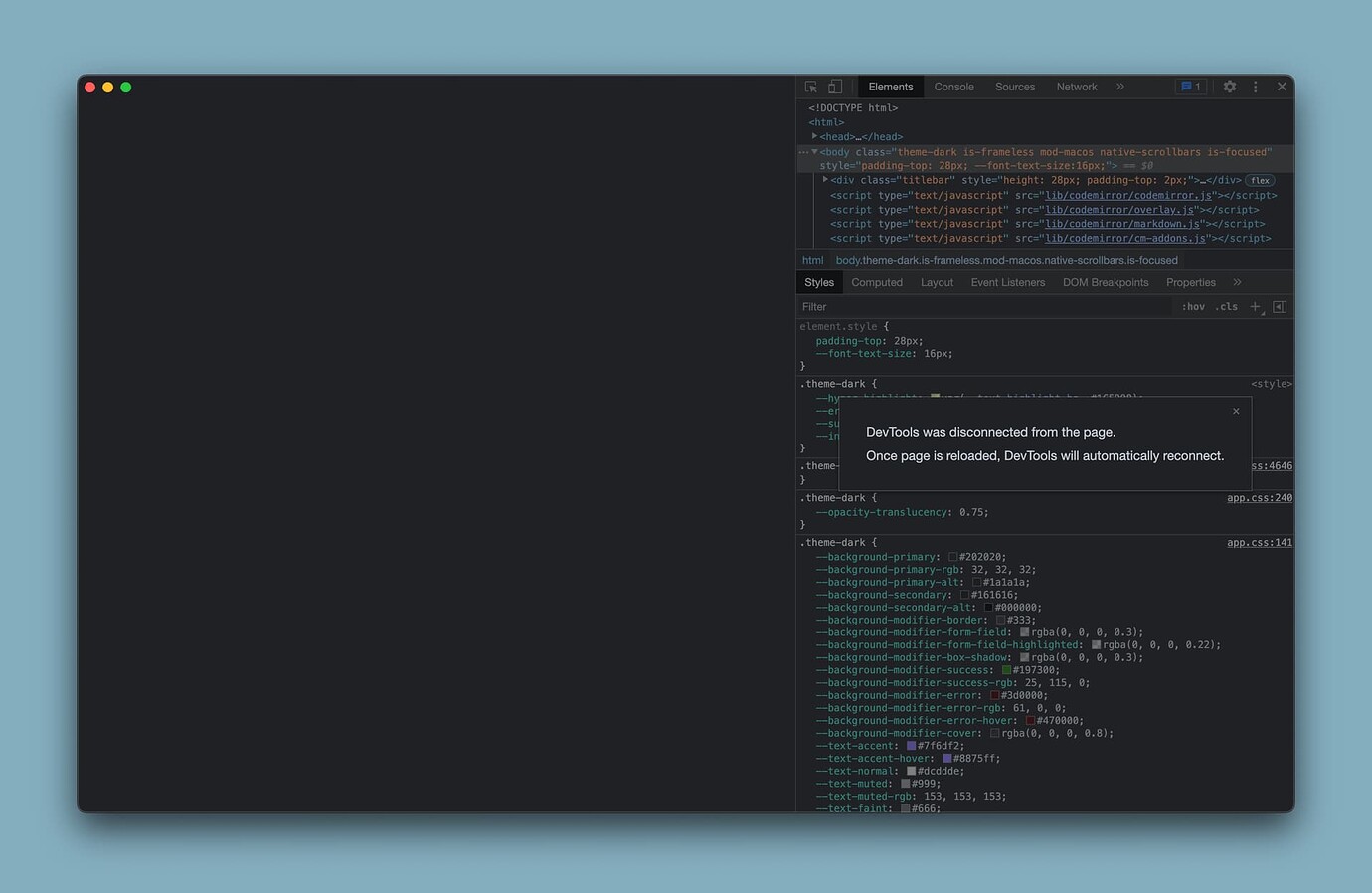 Screen goes blank when trying to select a font in appearance settings ...