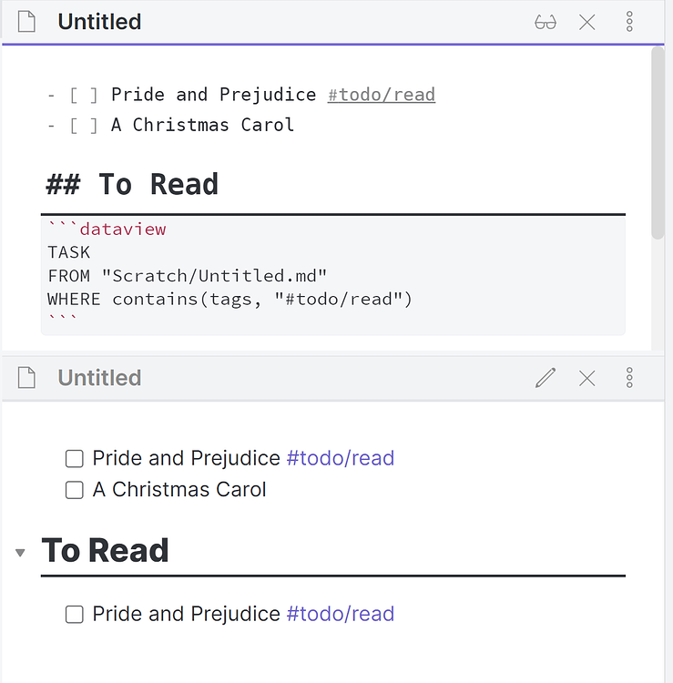 DataView Query for tasks with certain tag - Help - Obsidian Forum