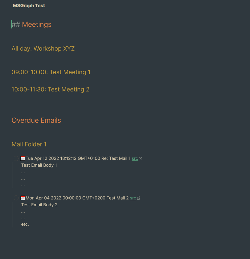 New plugin: MSGraph access (Exchange Calendar, Emails, Tasks ...