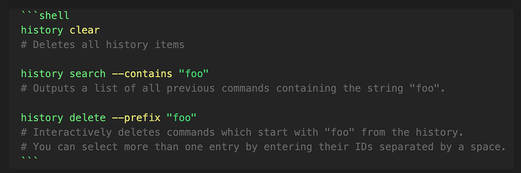 Code block with fish shell commands - answered - Help - Obsidian Forum