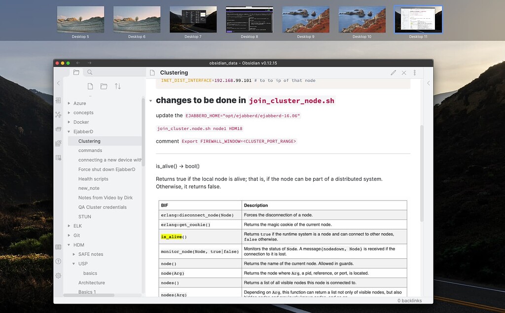 Obsidian persists on foreground of all the virtual desktops in MacOS in ...