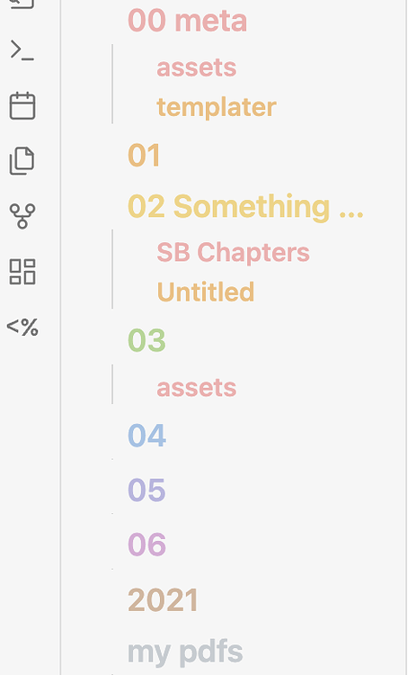 Coloring sub folder text - Custom CSS & Theme Design - Obsidian Forum