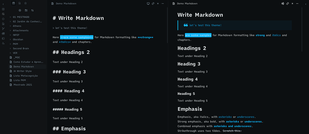 Obsidian like iA Writer - the easy way - Share & showcase - Obsidian Forum