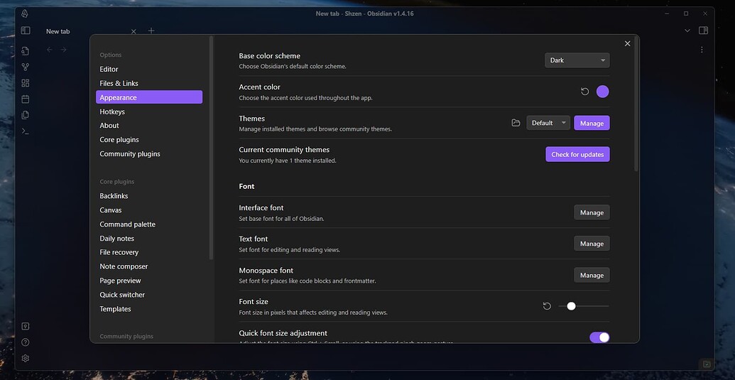 Transparency without blur effect - Custom CSS & Theme Design - Obsidian ...