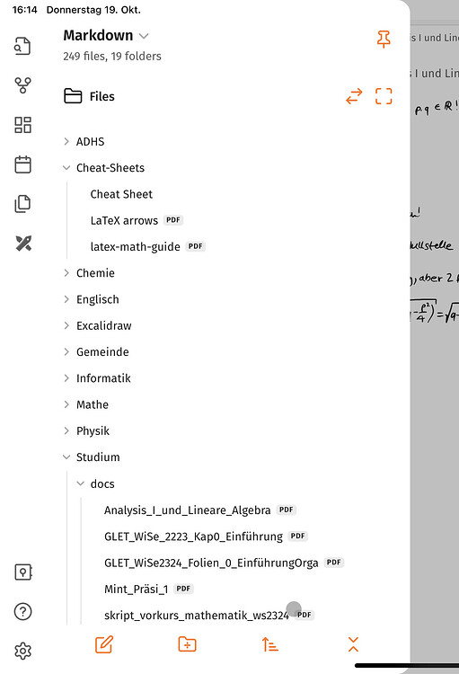 [Snippet] Desktop like Sidebar on Mobile - Share & showcase - Obsidian Forum