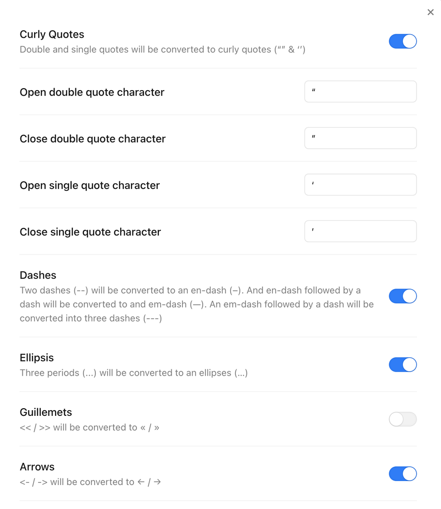 Smart Typography Plugin (curly quotes, em dashes, ellipses) - Share ...