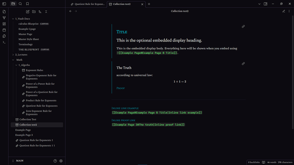 Technique For Adding Embedded Summaries Of Notes Share And Showcase Obsidian Forum