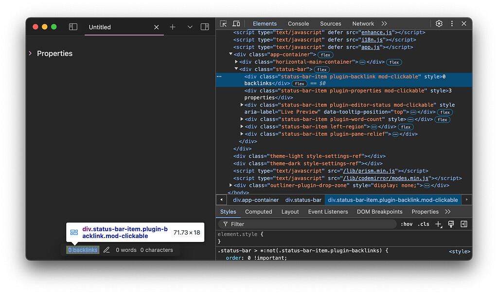 Move status bar elements with CSS? - Custom CSS & Theme Design - Obsidian Forum