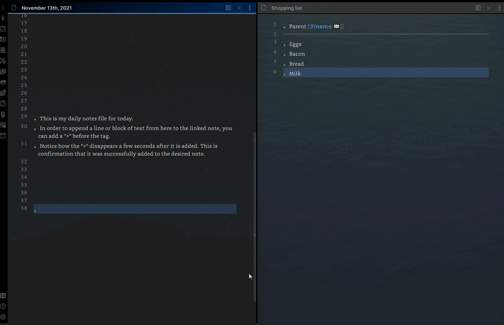 I made a program that lets you write to other notes from inside your ...