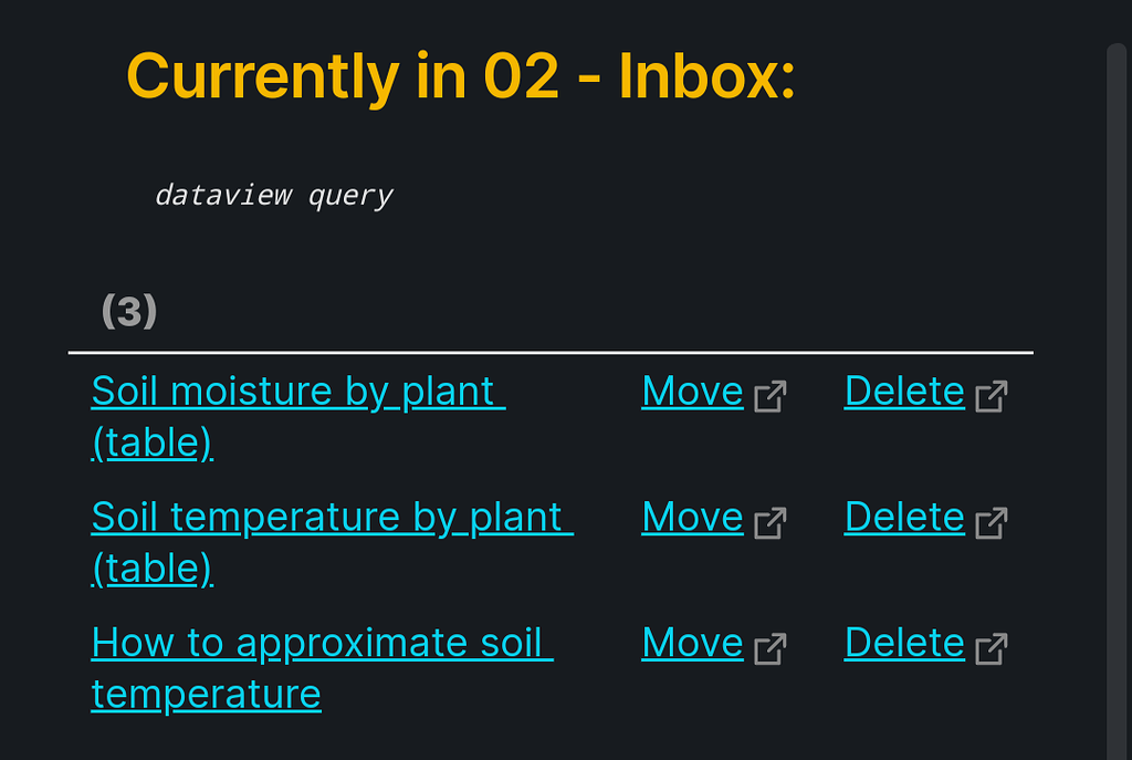 Interactive Inbox Management Query - Share & showcase - Obsidian Forum