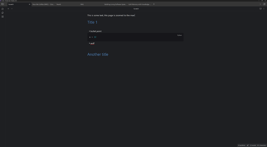 Increase maximum zoom - Feature requests - Obsidian Forum