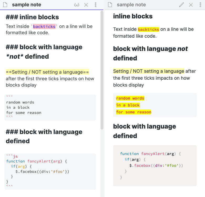 Changing appearance of comments inside backticks - Feature requests - Obsidian Forum