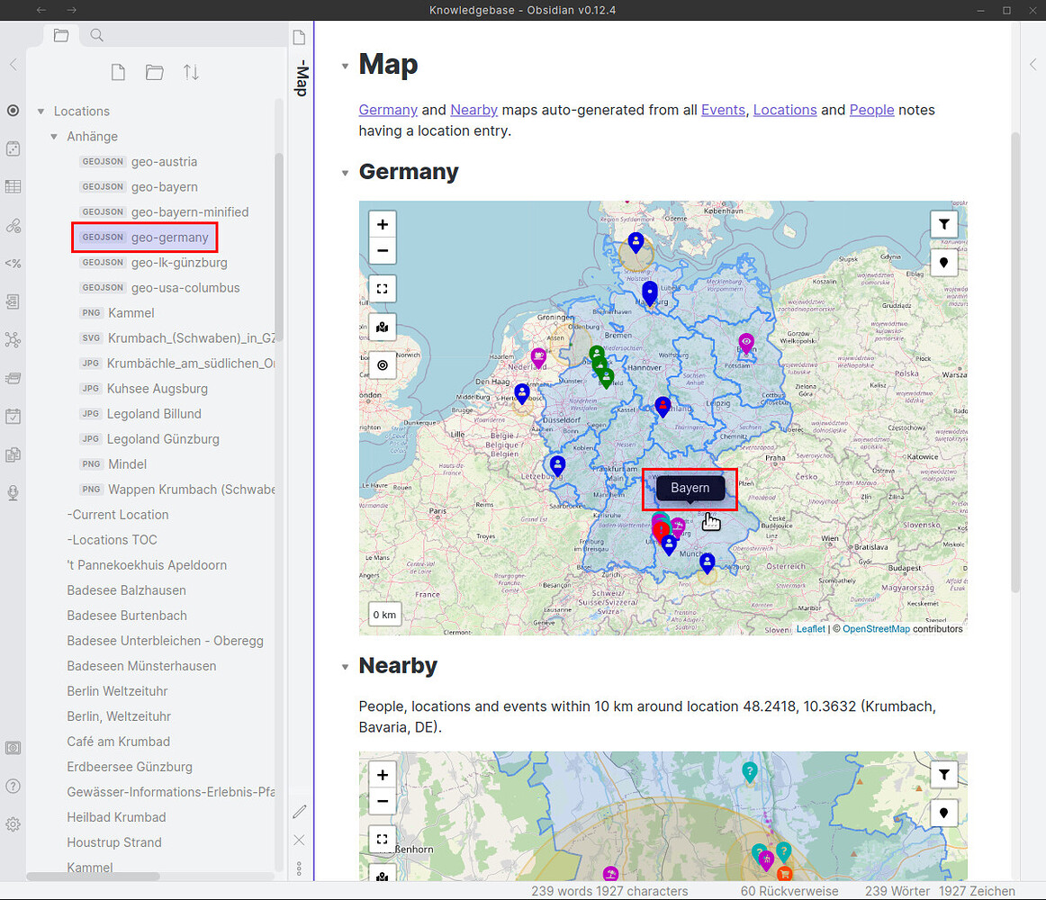 New Plugin: Obsidian Leaflet - Interactive maps in notes - Share ...