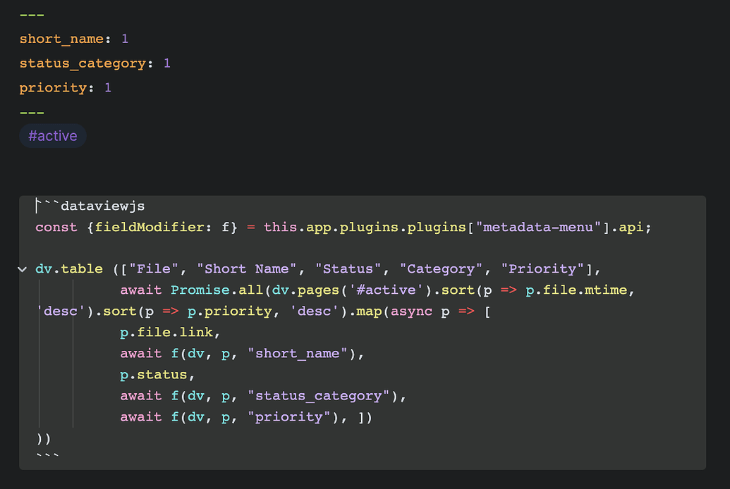 Sorting with Dataviewjs & Metadata Menu - Help - Obsidian Forum Sorting with Dataviewjs & Metadata Menu - Help - Obsidian Forum