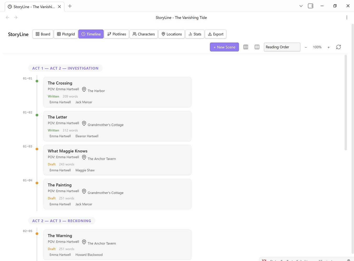 Plugin: StoryLine - Obsidian plugin for writers - Share & showcase ...