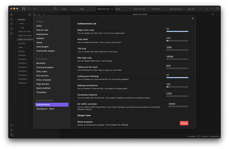 Obsidian October 2022 daily progress and learnings - Basement ...
