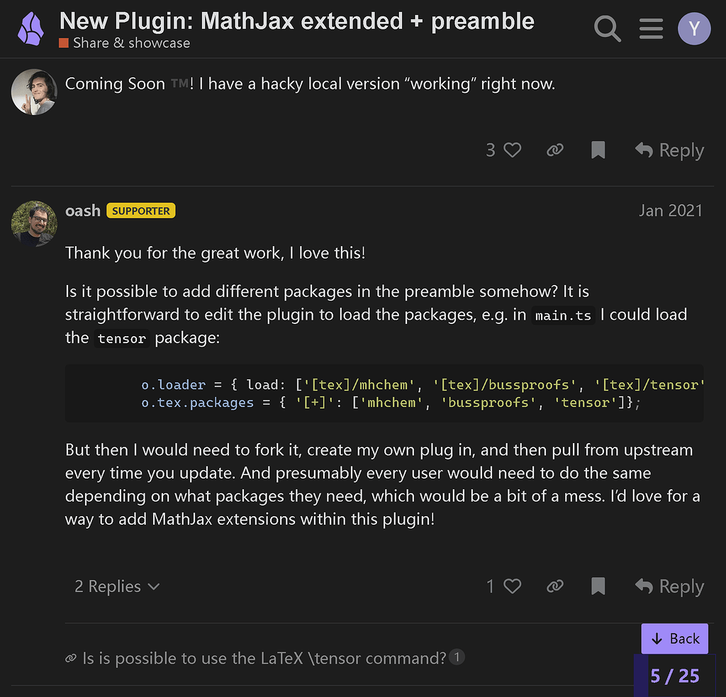 About Integrating XyJax-v3 into Extended MathJax - Feature requests - Obsidian Forum