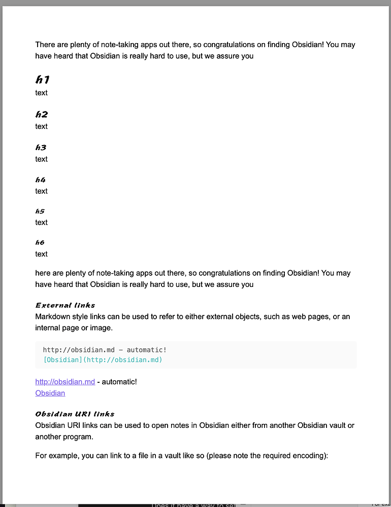 Space between heading - Custom CSS & Theme Design - Obsidian Forum