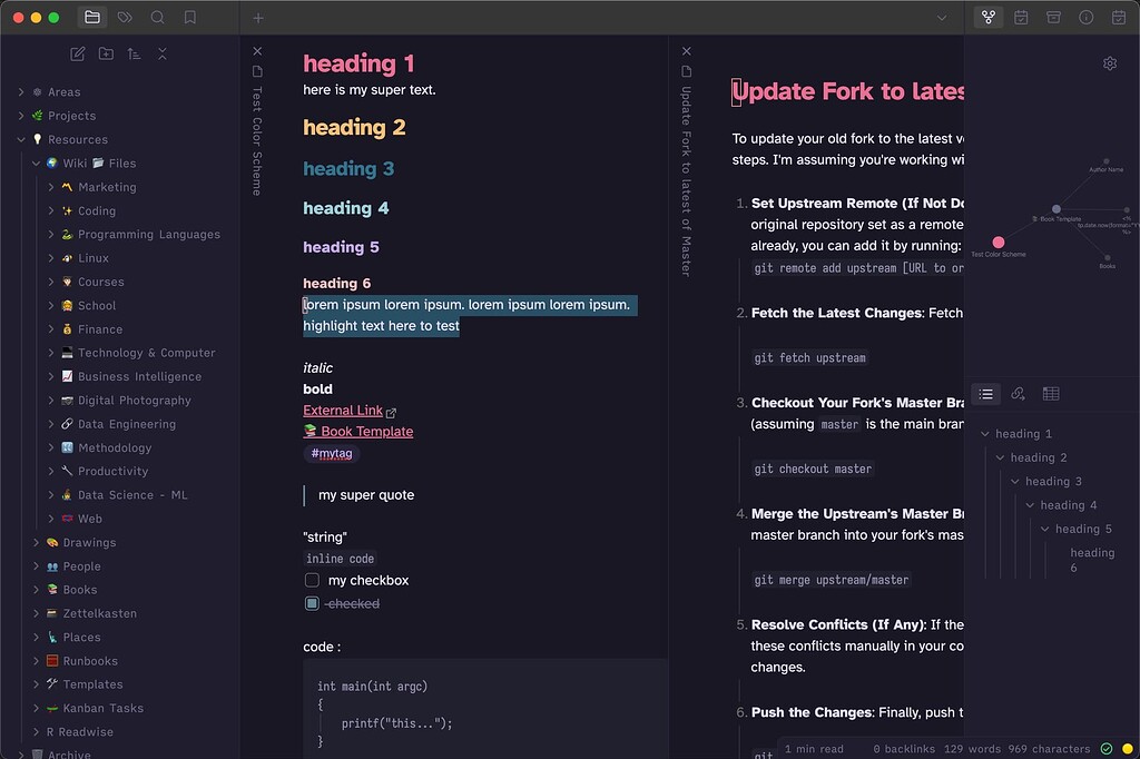 Rosé Pine Theme (dark/light) - Share & showcase - Obsidian Forum