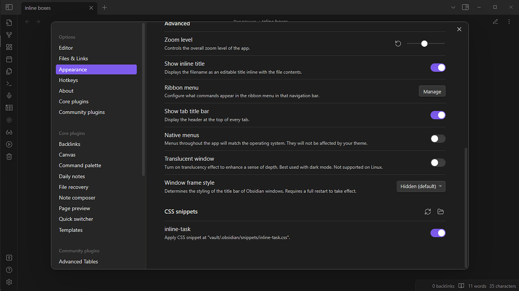 This inline/horizontal checkbox snippet needs editing - Custom CSS & Theme Design - Obsidian Forum