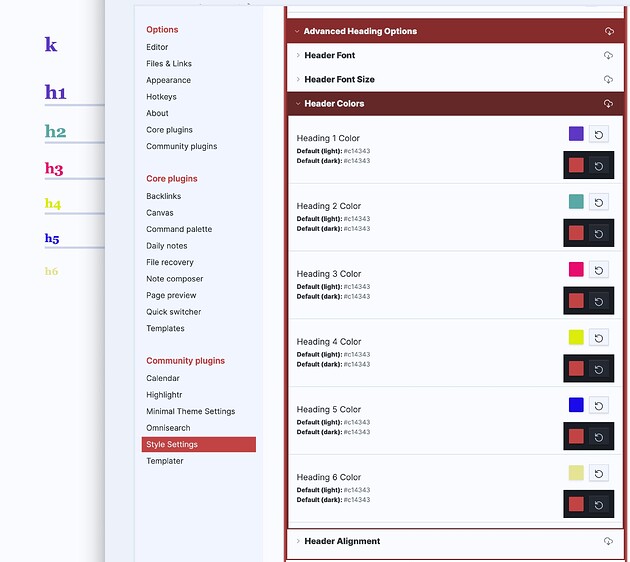 ITS Heading Color of font - Help - Obsidian Forum