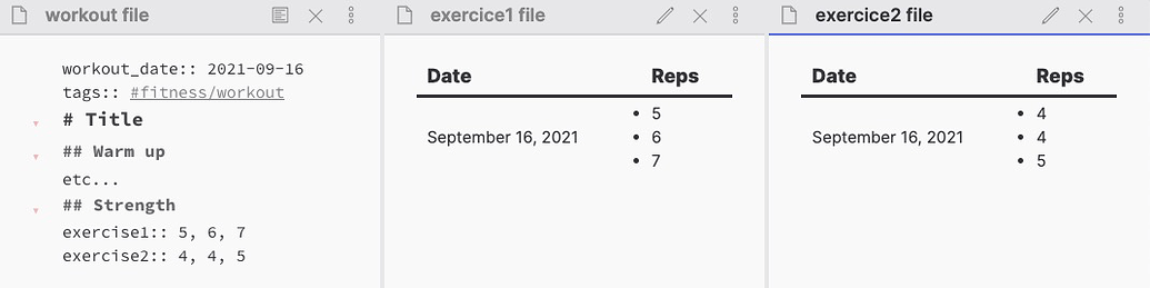Fitness tracking with dataview - Help - Obsidian Forum