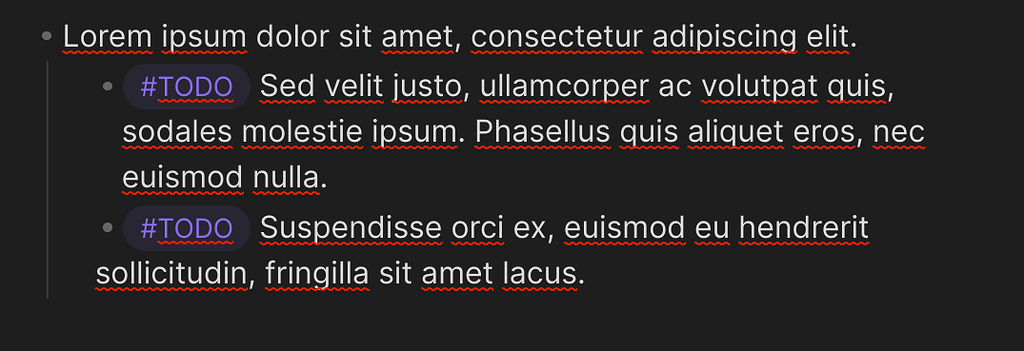 Multi-line indentation in lists may wrong when line begins with a tag - Bug graveyard - Obsidian ...