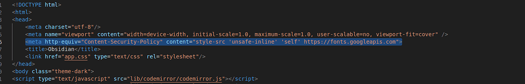 Content-Security-Policy header in Obsidian 1.5.3 breaks plugin - Developers: Plugin & API ...