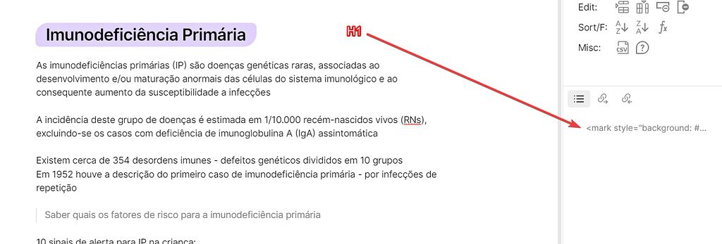 Remove mark style text from outline - Custom CSS & Theme Design ...