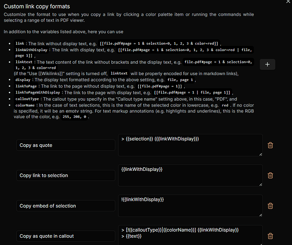 Altering the copying & pasting of pdf annotations - Help - Obsidian Forum