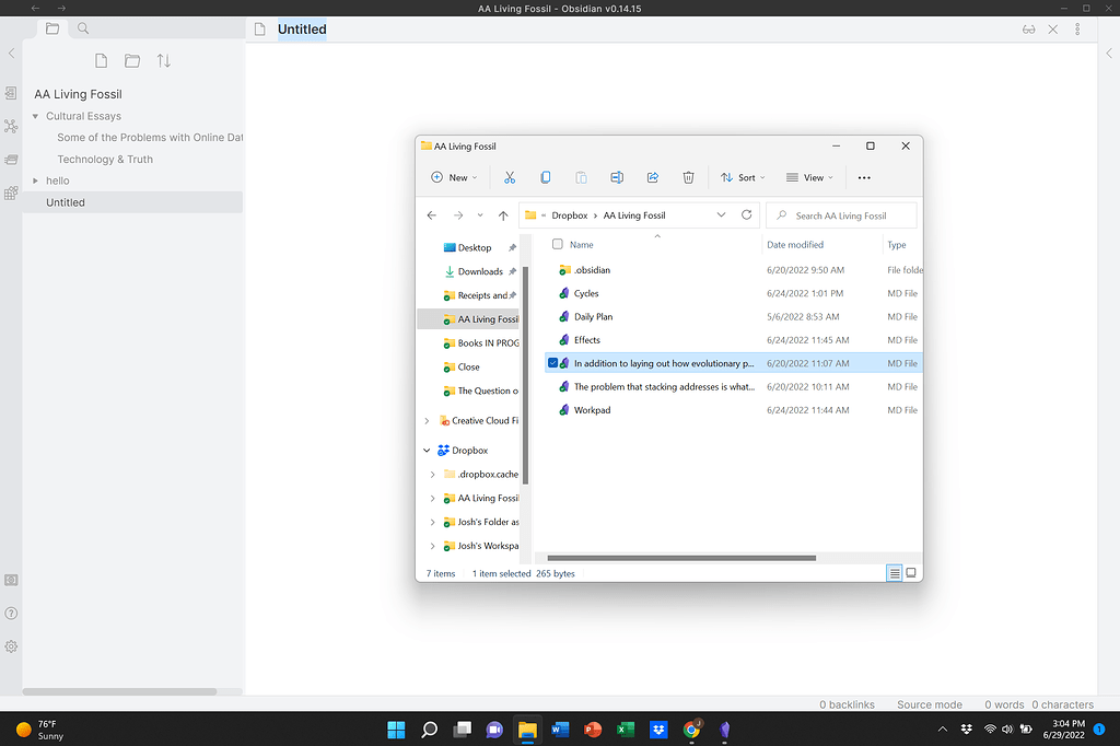 MD files appearing in file explorer but not in Obsidian - Help ...