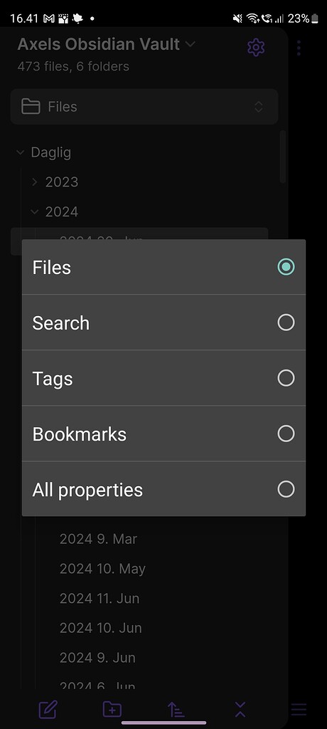 Drop down panel on Android has changed - Help - Obsidian Forum