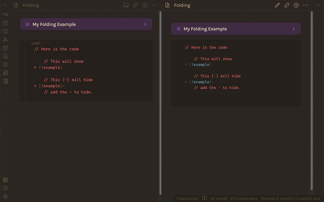 Foldable Callouts Help Obsidian Forum