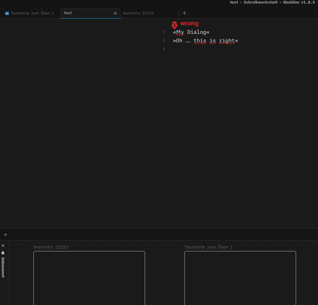 Dialog Problem with Guillemets