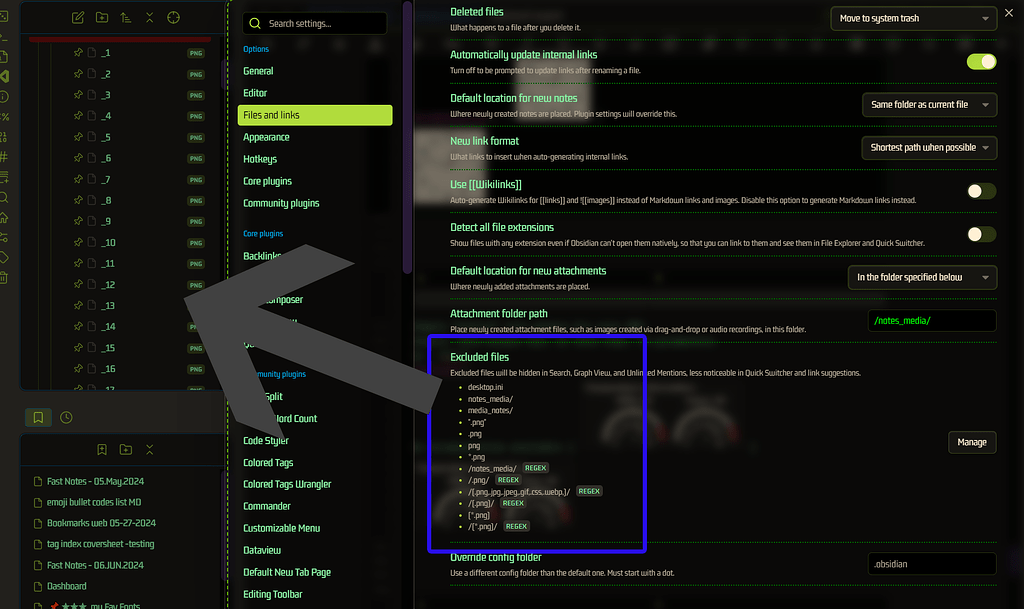 How do you actually hide file that are anything other than .md - Help ...