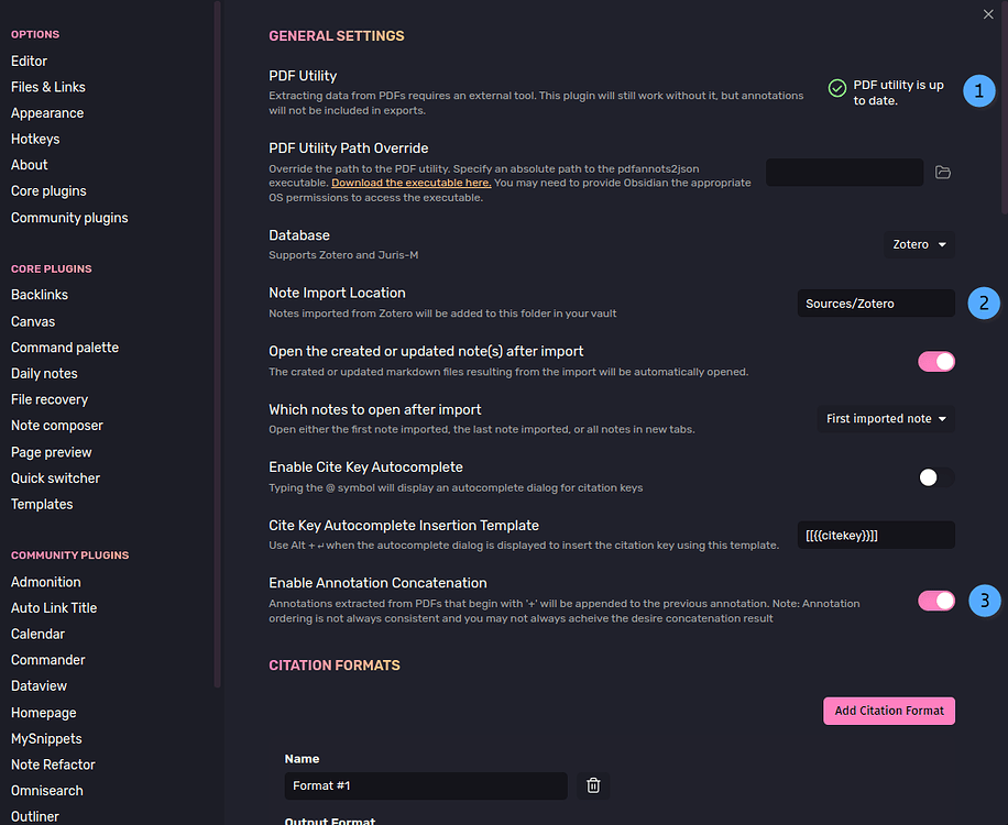 Help bringing highlights from Zotero to Obsidian / how to hide ugly ...