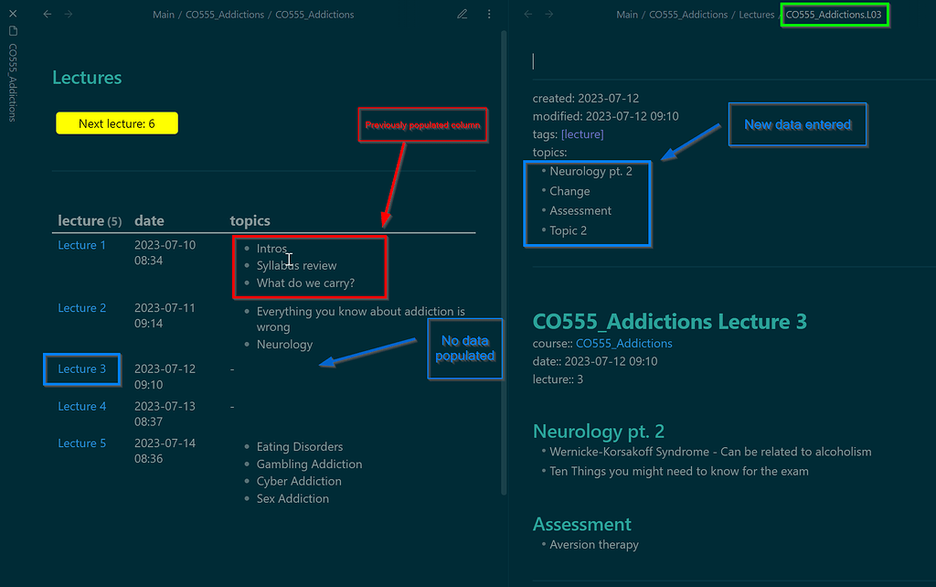 Dataview table not populating anymore - Help - Obsidian Forum Dataview table not populating anymore - Help - Obsidian Forum