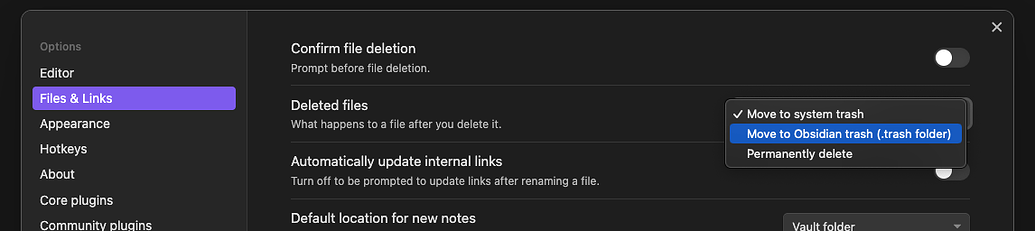 Vault in OneDrive: deleted files are moved to the OneDrive root - Help - Obsidian Forum