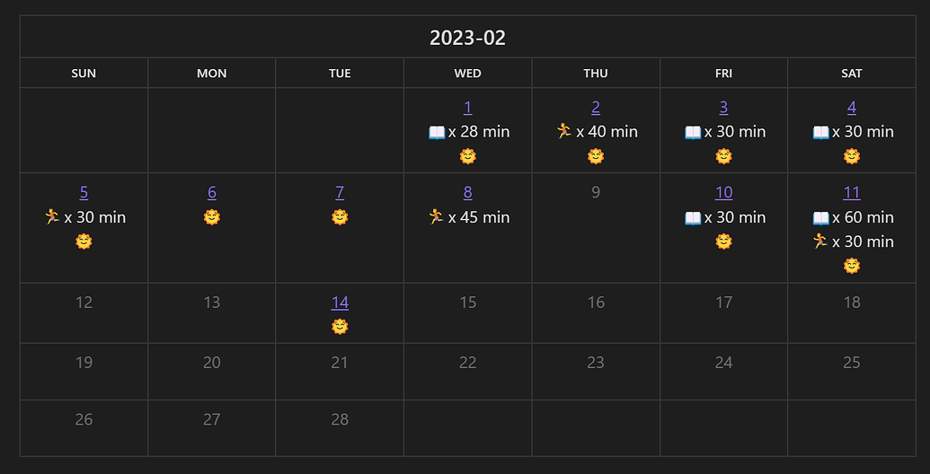 New plugin: Habit Calendar - Share & showcase - Obsidian Forum