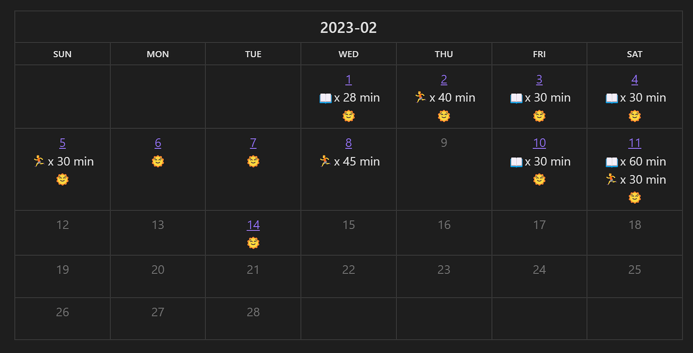 New plugin: Habit Calendar - Share & showcase - Obsidian Forum