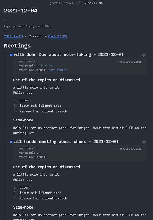 Handle your meeting notes with ease - Share & showcase - Obsidian Forum