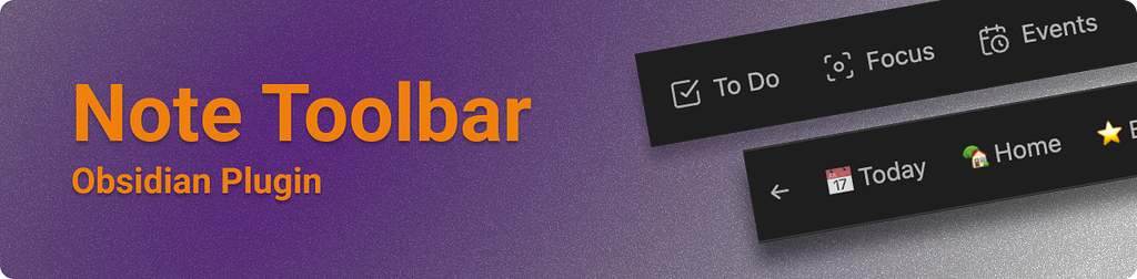 New Plugin: Note Toolbar - Add flexible toolbars to your notes - Share ...