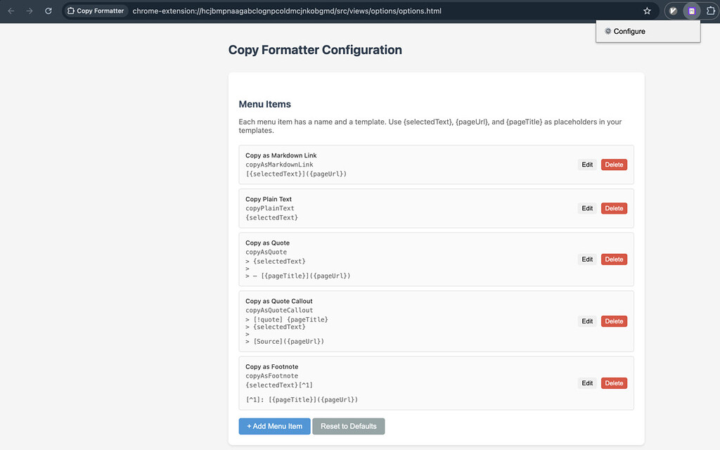 A simple Chrome extension to turn copy-pasted text into markdown: Copy Formatter - Share ...