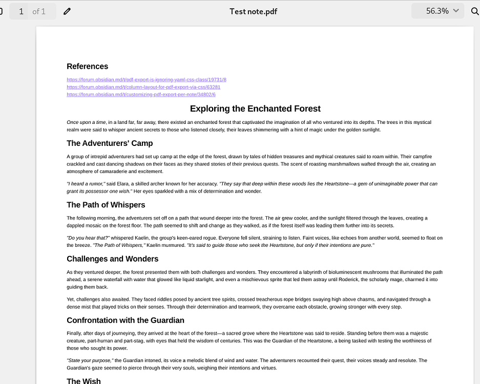 Customizing PDF export per note - Share & showcase - Obsidian Forum